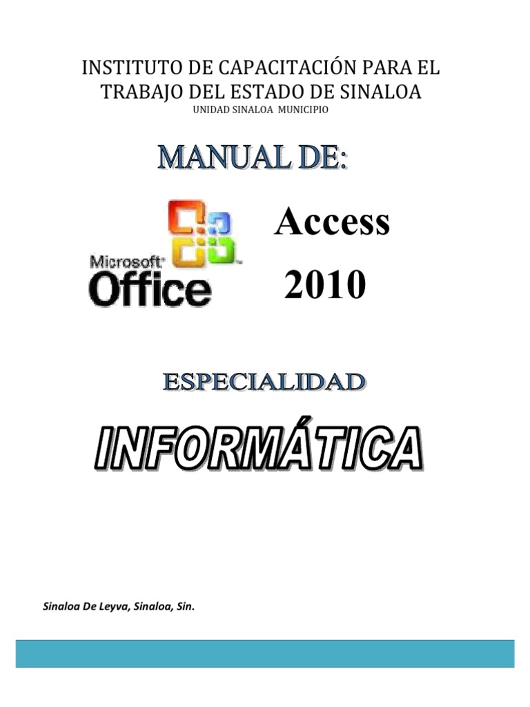 Introducción a Access 2010: conceptos básicos de bases de datos y herramientas de Access | PDF ...