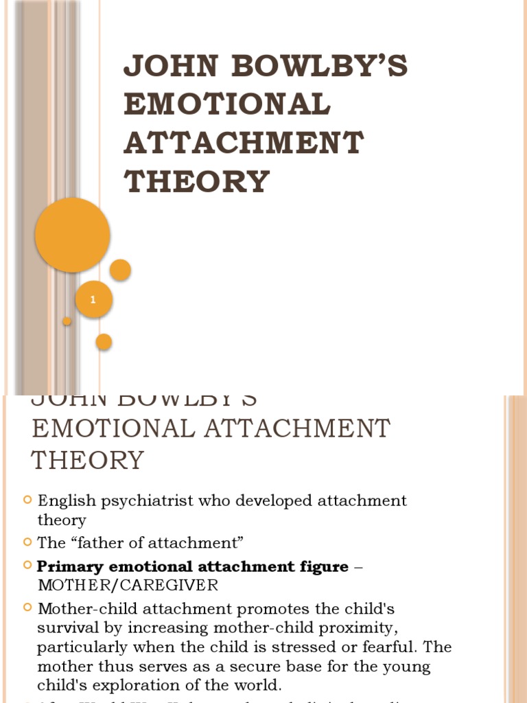 7john Bowlbys Attachment Theory | PDF | Attachment Theory | Family