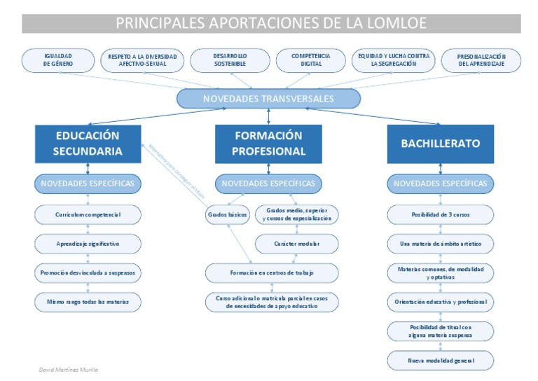 Mapa Conceptual Principales Aportaciones LOMLOE | Descargar gratis PDF | Aprendizaje ...