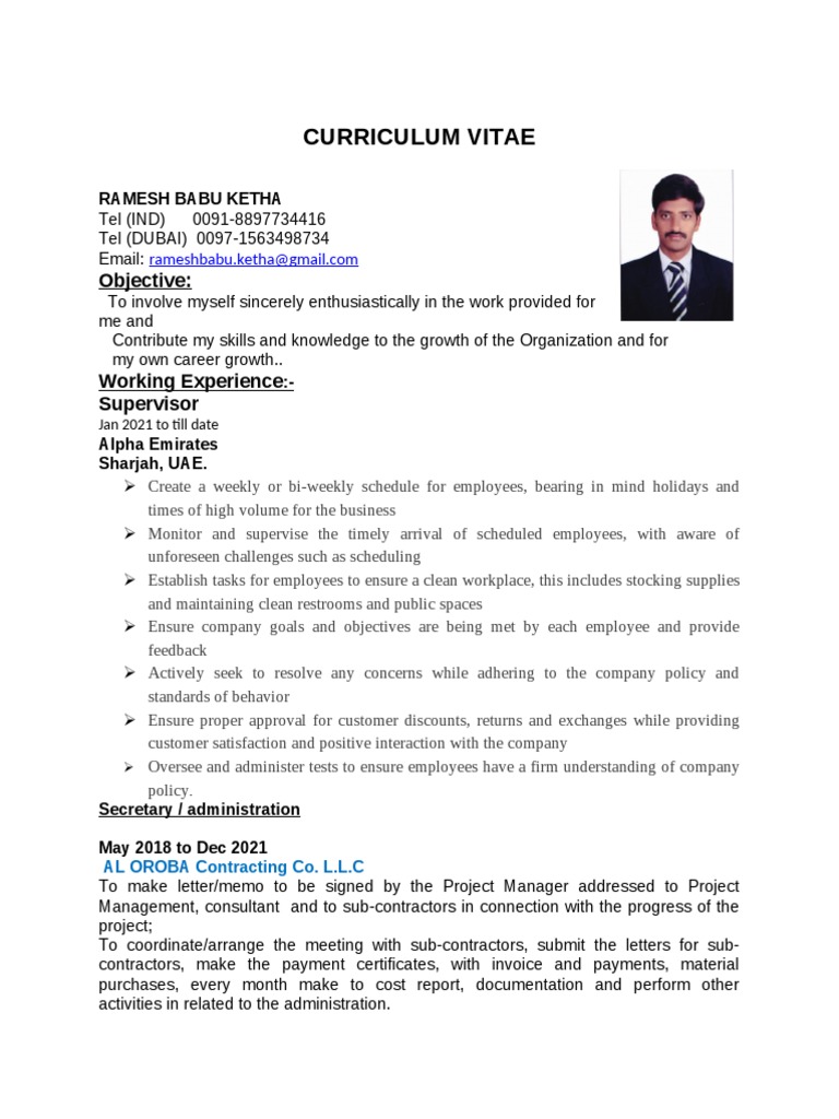 Ramesh Babu Ketha (CV - Resume) | PDF