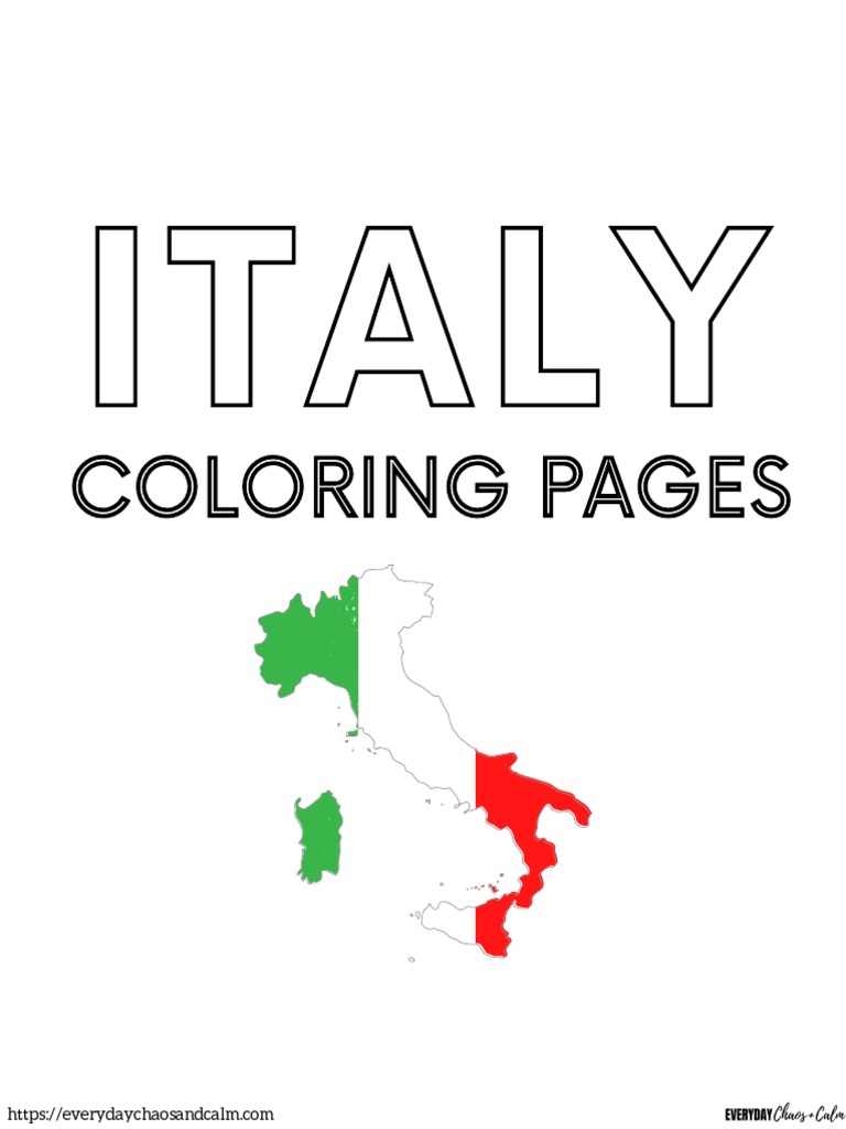 Italy Coloring Book | PDF | Italy | Carnival