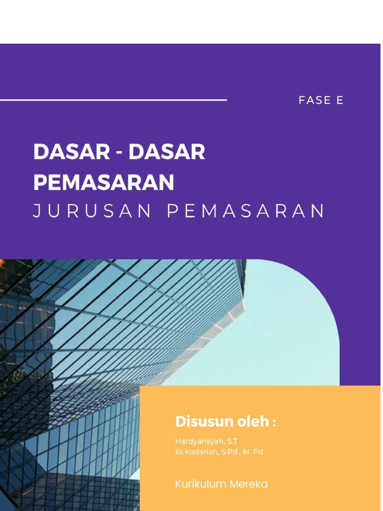 Modul Fase E Dasar - Dasar Pemasaran | PDF