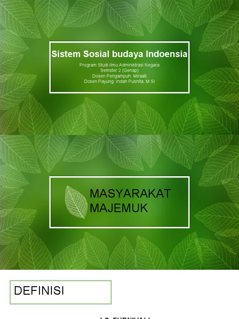 Masyarakat Majemuk | PDF