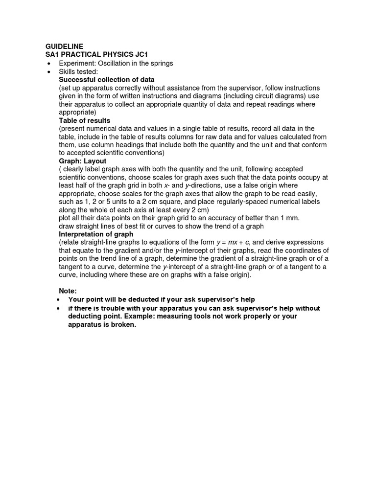 Guideline SA Practical | PDF