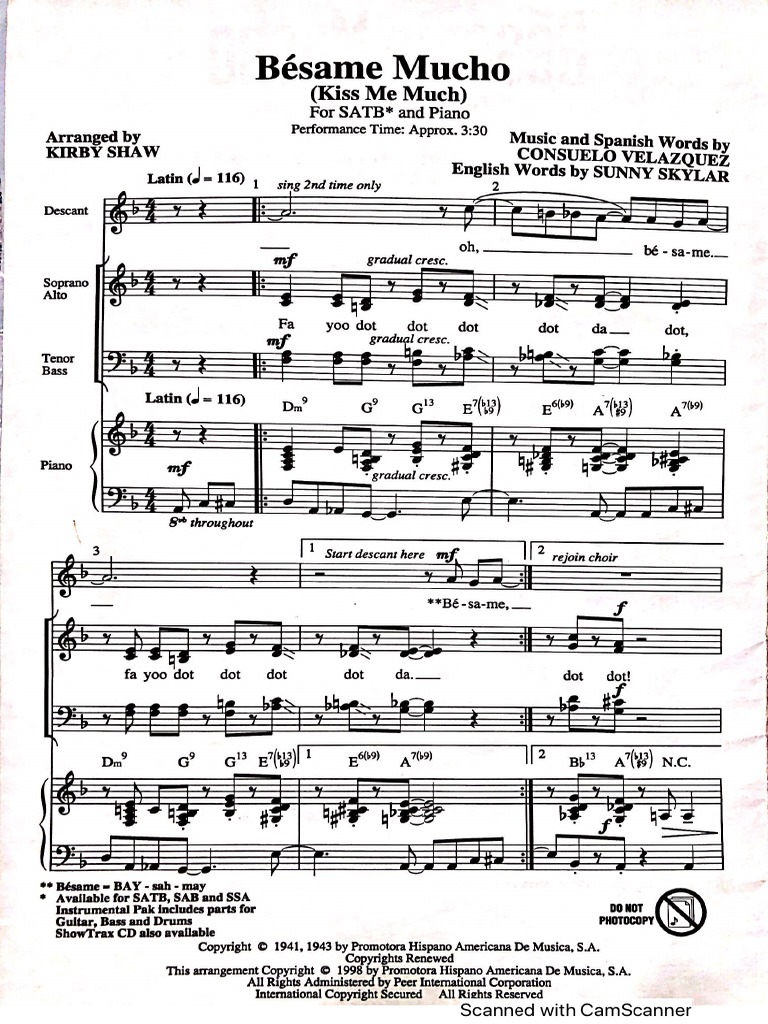 Bésame Mucho | PDF