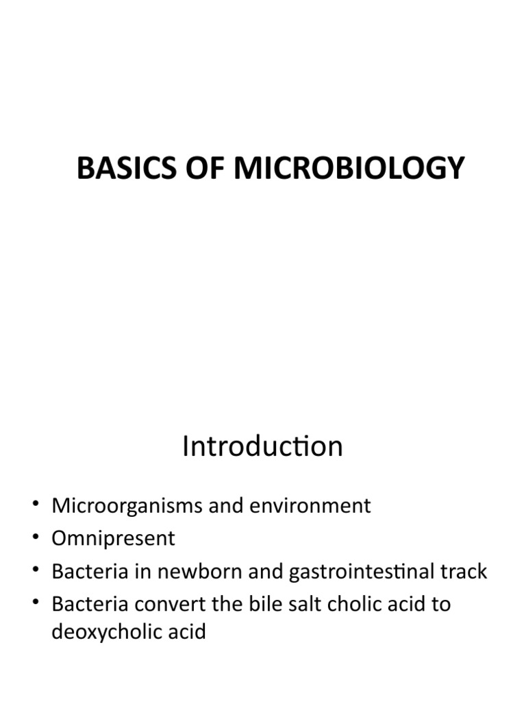 Basics of Microbiology | PDF | Microorganism | Bacteria Basics of Microbiology | PDF | Microorganism | Bacteria
