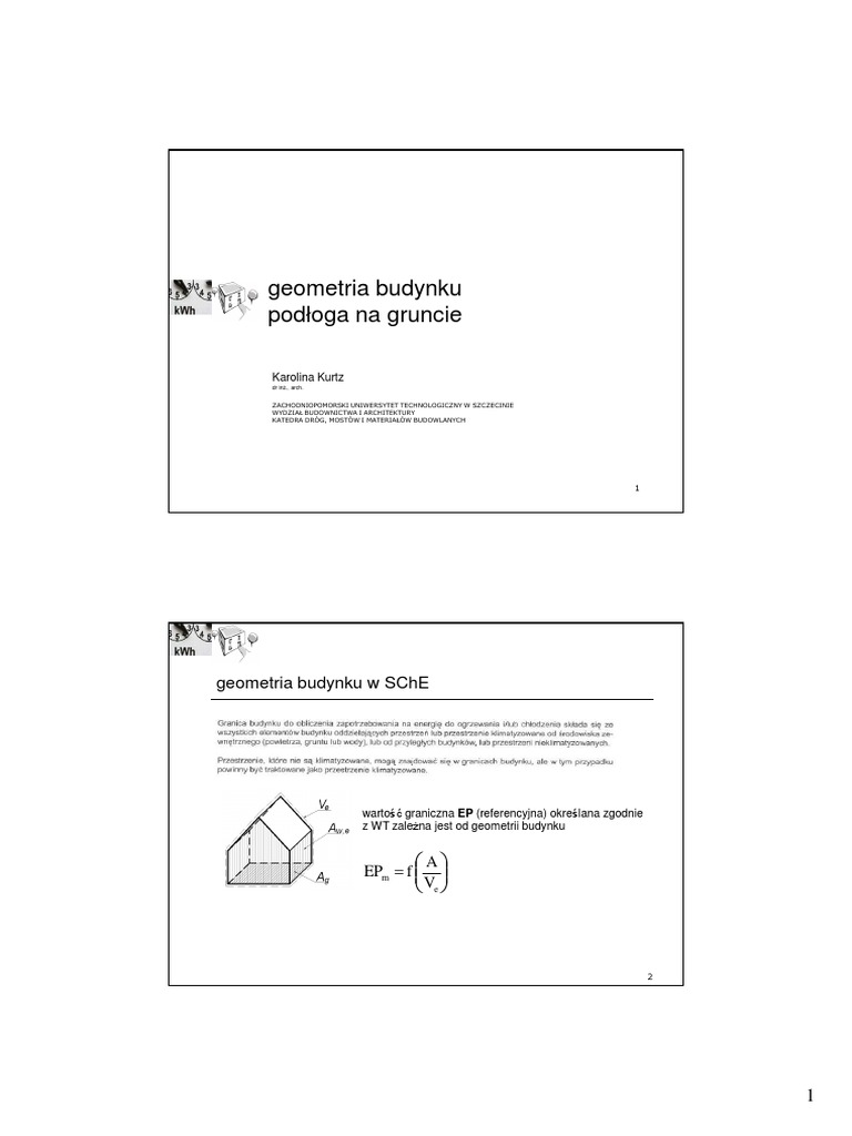 Geometria I Podloga Na Gruncie | PDF