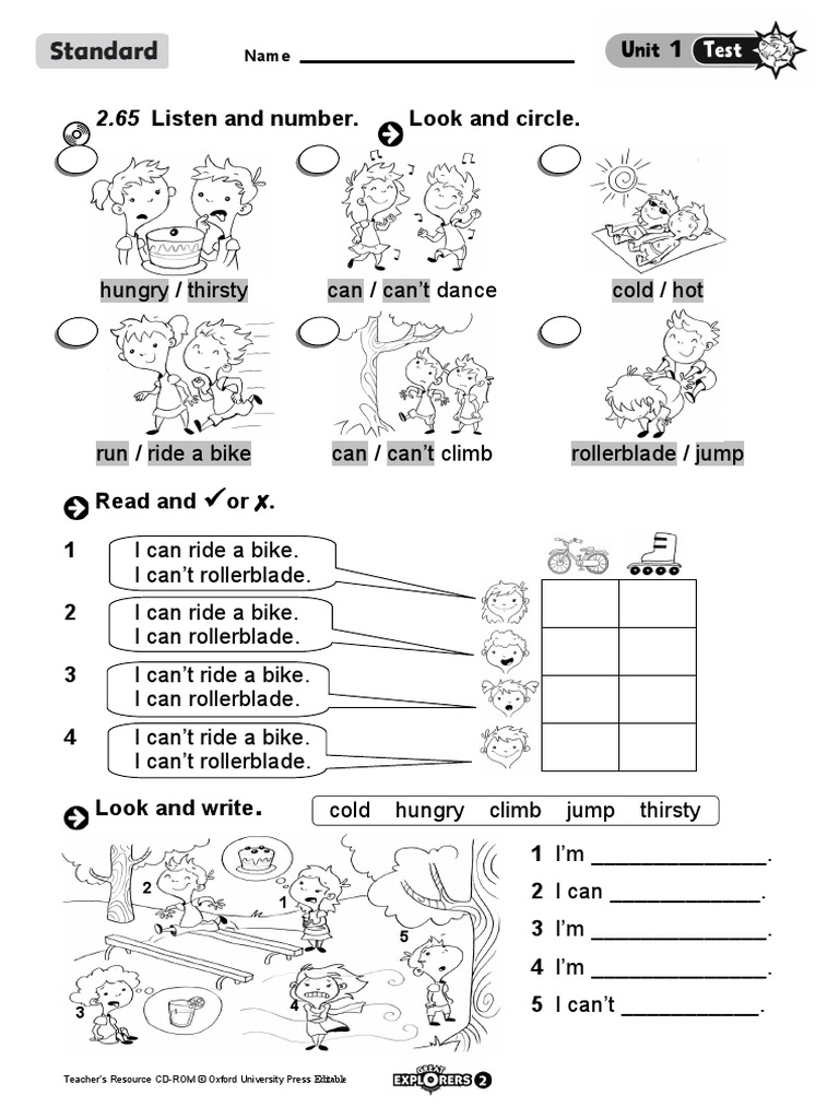 Editable Unit 1 Test. Standard Level | PDF | Career & Growth | Lifestyle