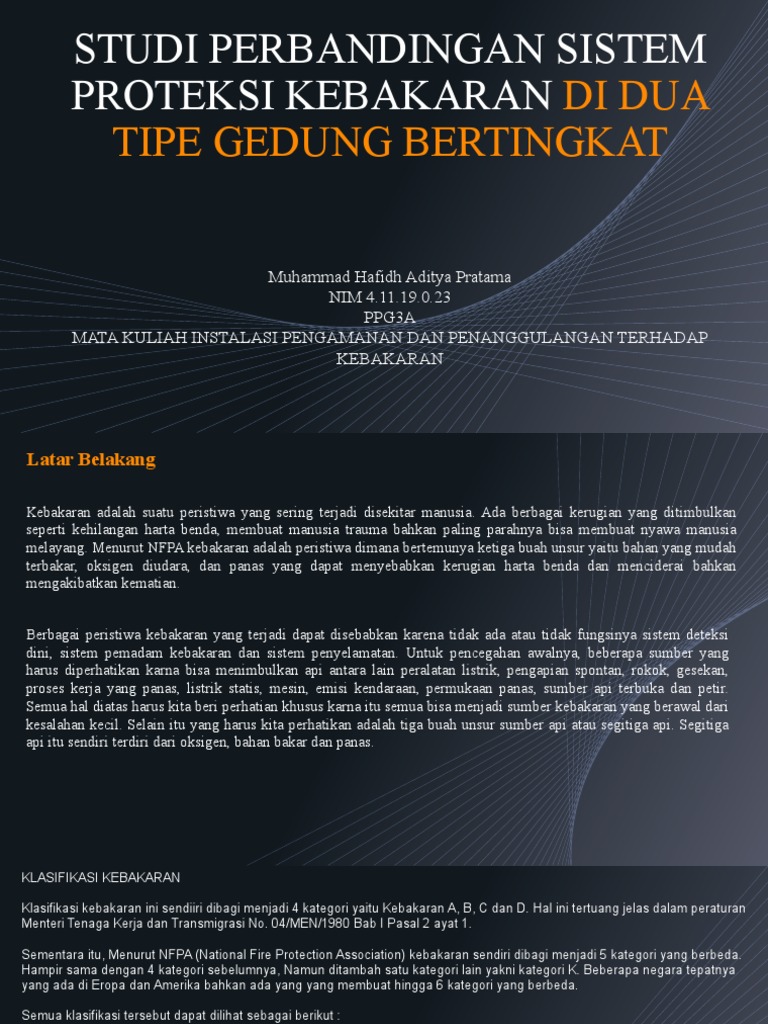 Tugas PPT Kebakaran Muhammad Hafidh Aditya Pratama - 4.11.19.0.23 - PPG ...