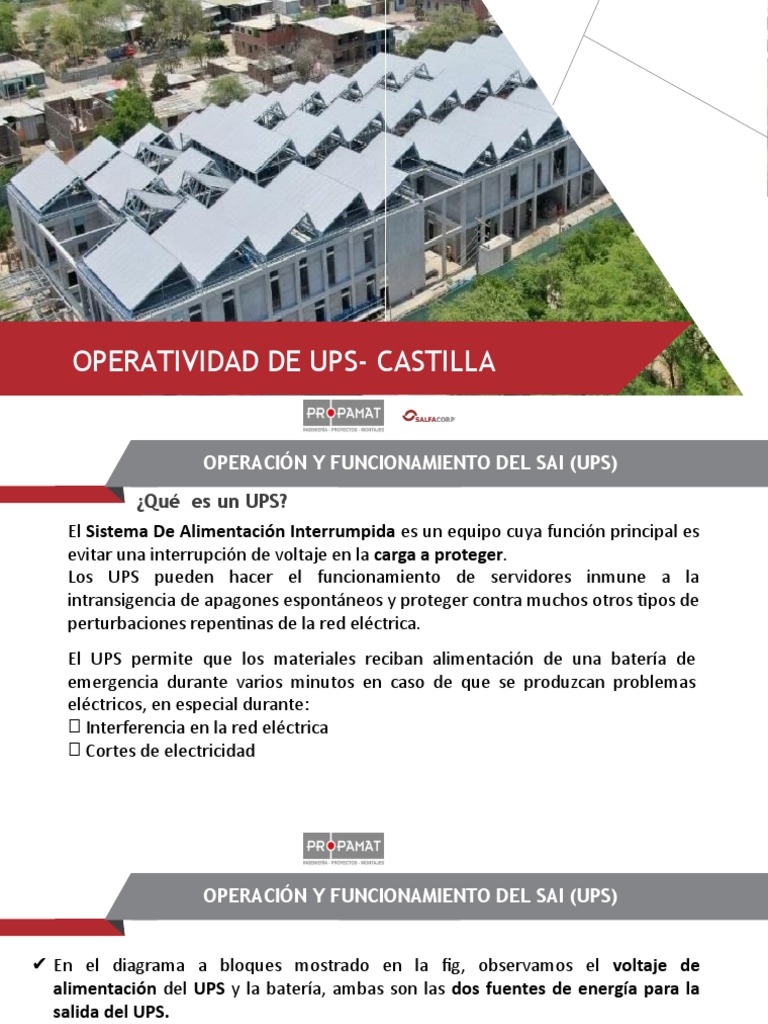 Operatividad de Ups-Castilla | PDF | Ingenieria Eléctrica | Corriente continua