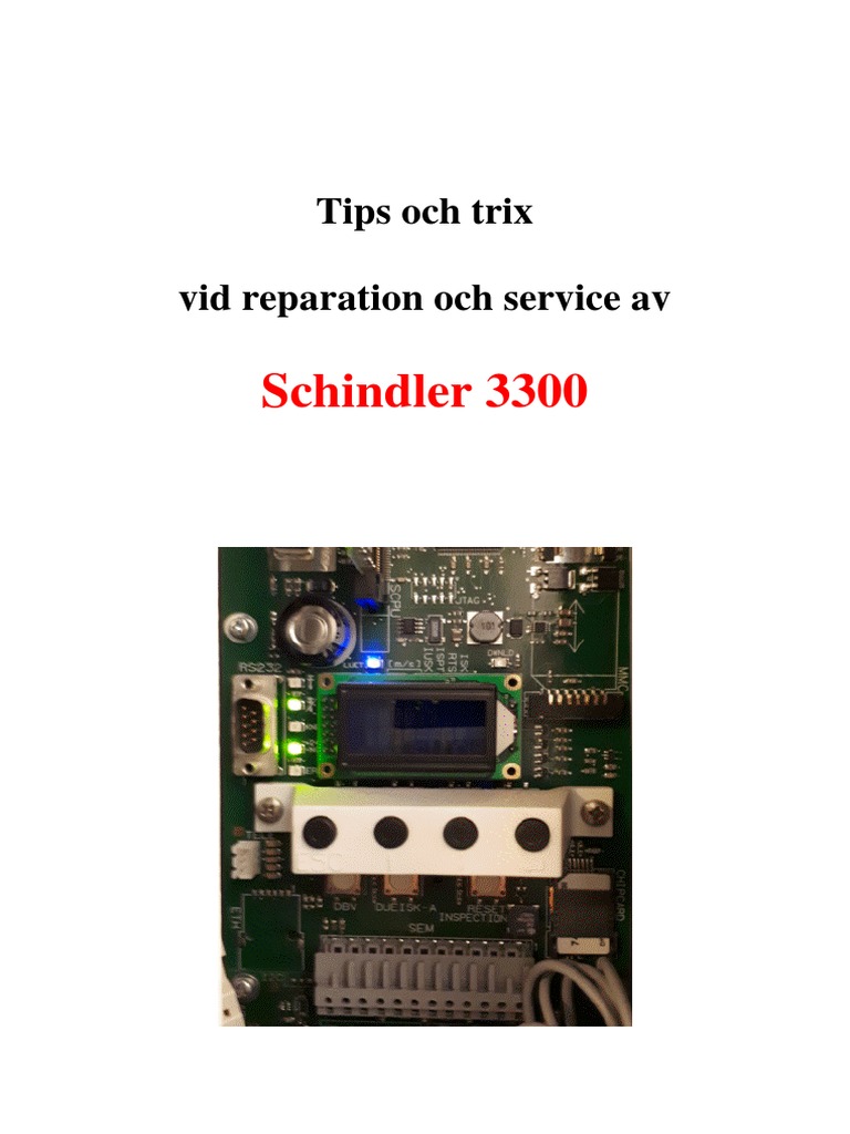 Schindler Tips & Trix | PDF