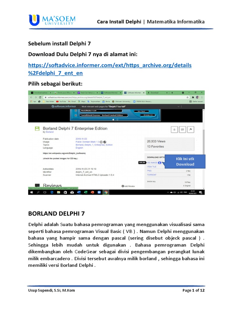 Modul Install Delphi | PDF