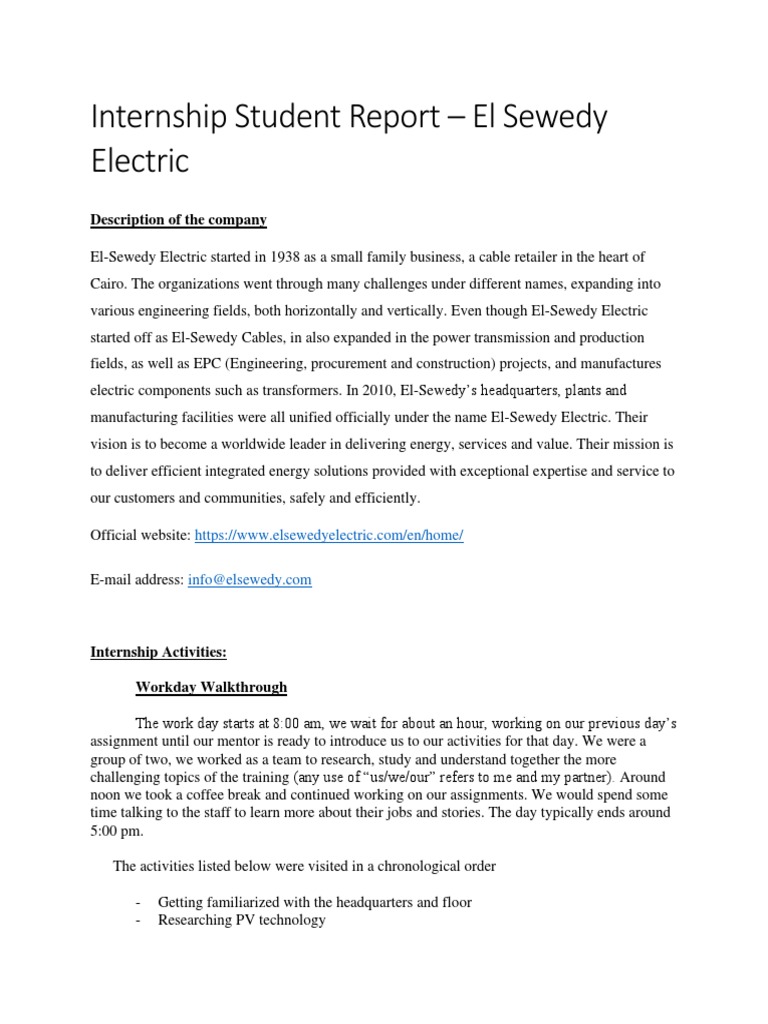 Internship Student Report | Download Free PDF | Photovoltaic System ...
