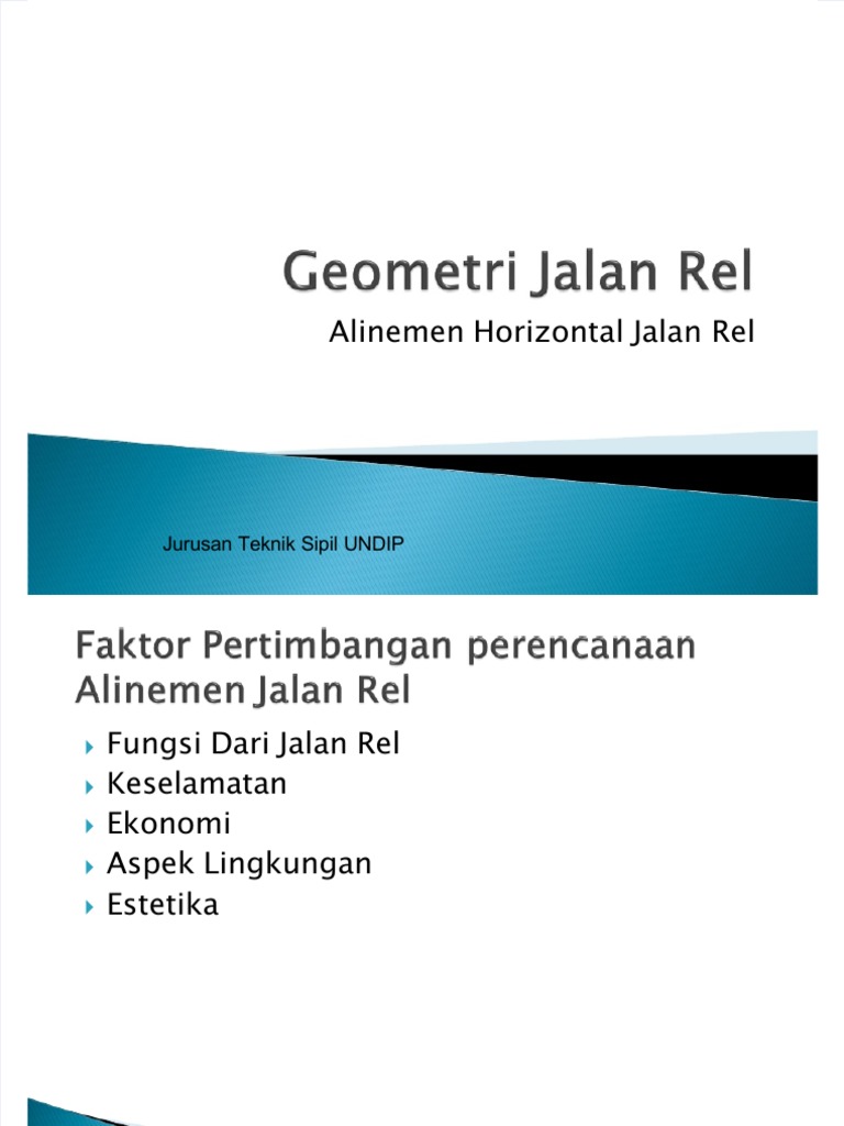 Alinemen Horizontal Jalan Rel | PDF