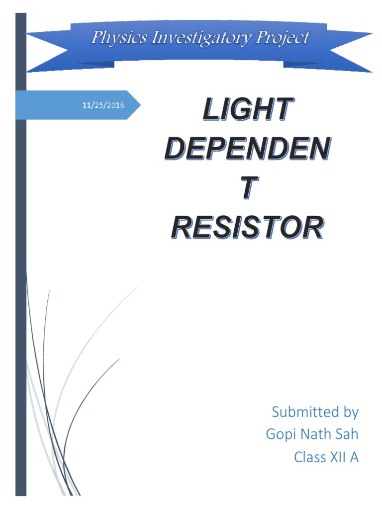 Physics Investigatory Project LIGHT DEPE | Download Free PDF ...