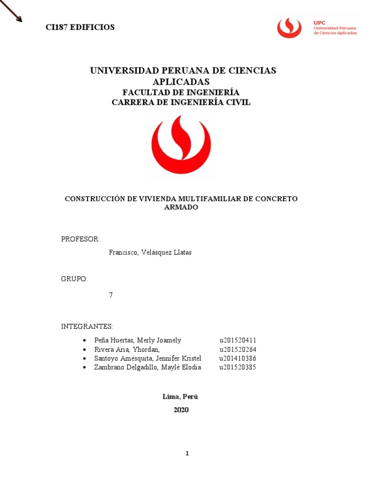 TF Edificios Grupo7 | PDF | Hormigón | Fundación (Ingeniería)
