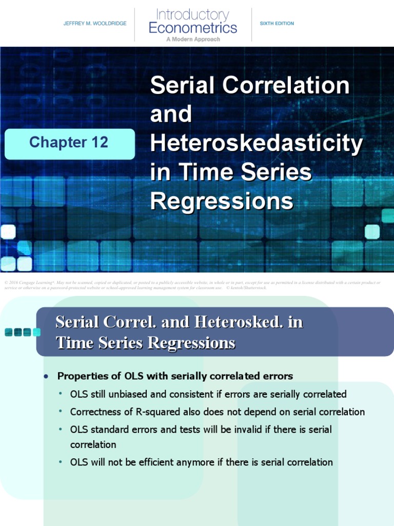 CH - 12 - Serial Correlation and Heteroskedasticity in Time Series Regressions | Download Free ...