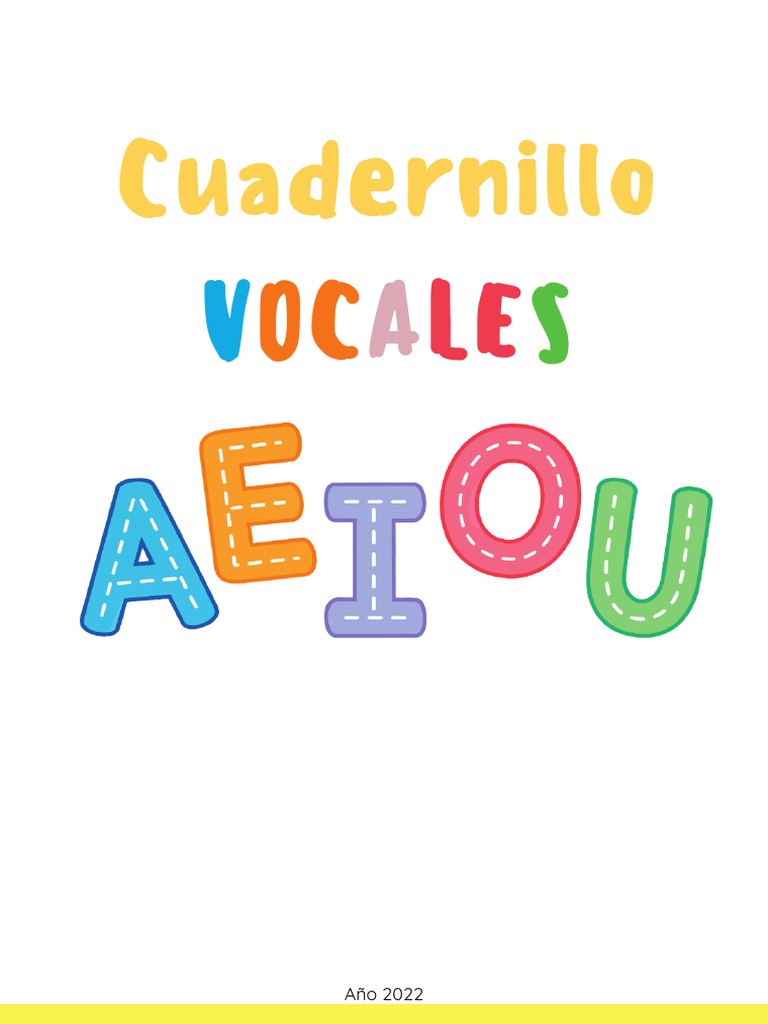 Cuadernillo Vocales | PDF