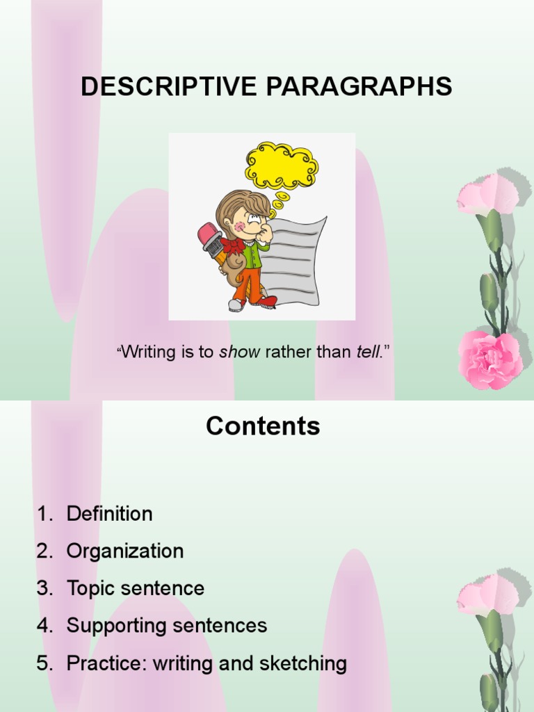 Descriptive Paragraphs - Places | PDF