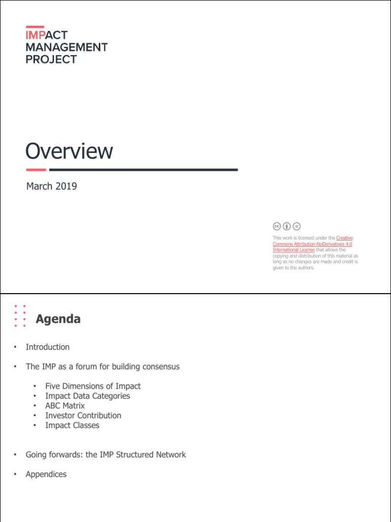 Impact Management Project - Clara Barby 0307 | PDF