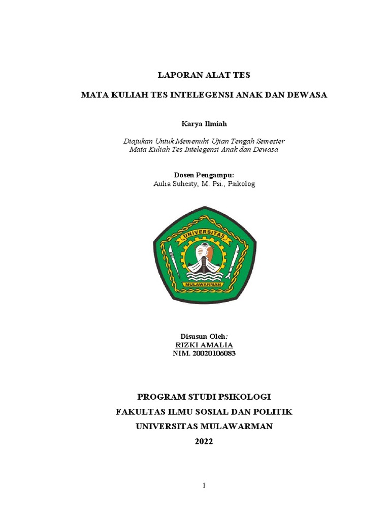 Contoh Laporan Tiad Pdf