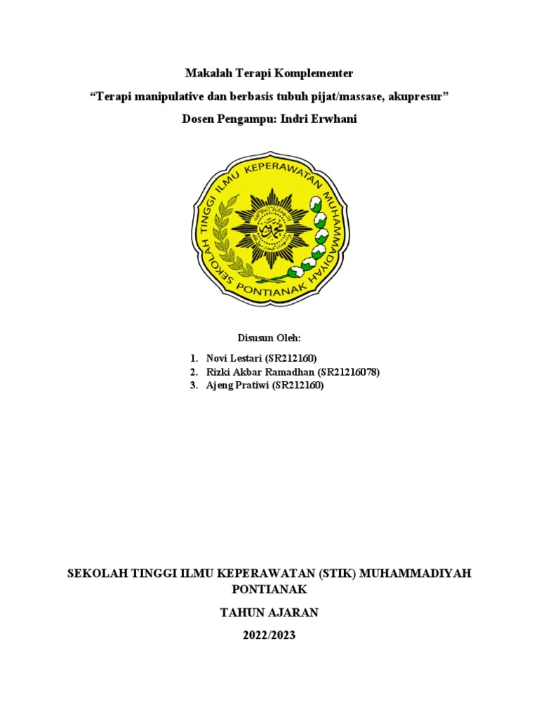 Makalah Terapi Komplementer Kel8 | PDF