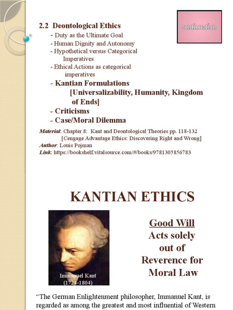 Kantian Formulations | PDF | Immanuel Kant | Autonomy