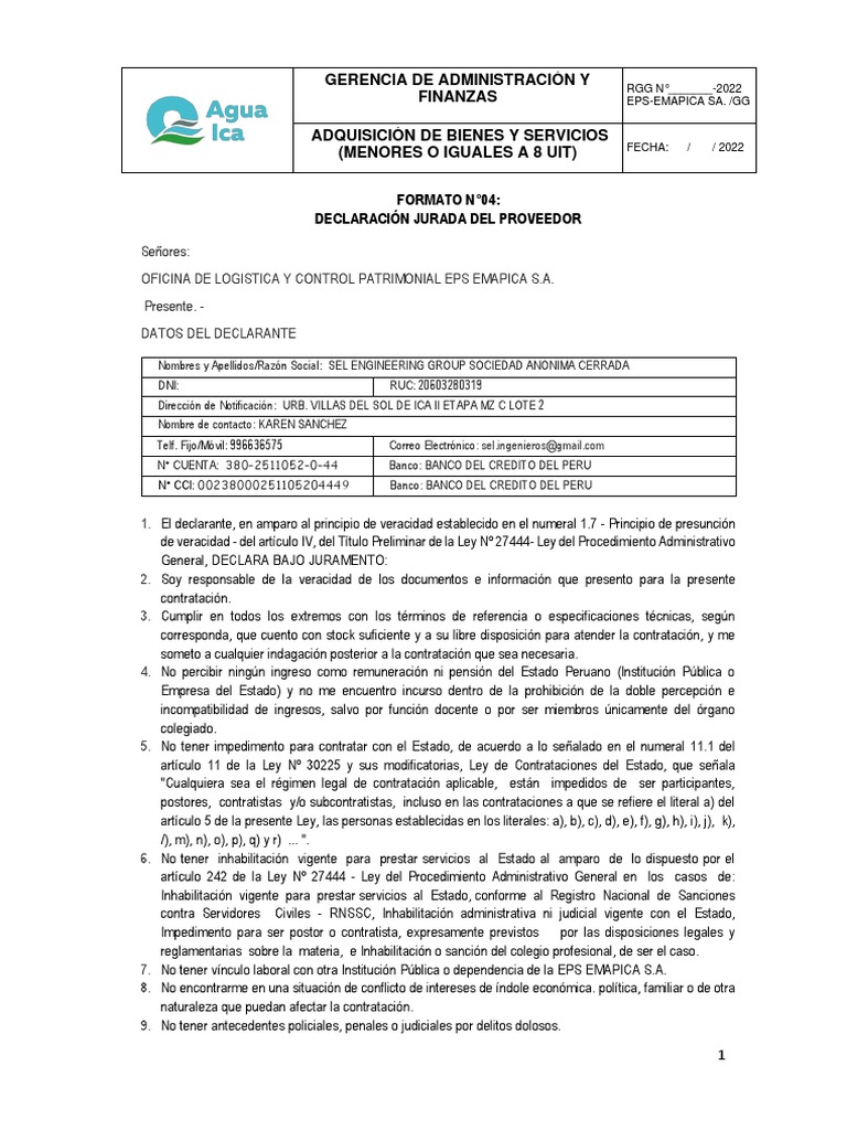 Formato 3 4 y 5. | PDF | Bancos