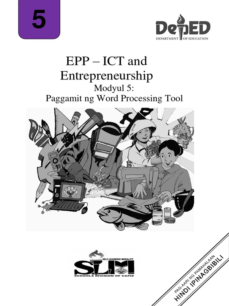 SLM EPP ICT5 Modyul 5 Pagagamit Ang Word Processing Tool FINAL Edited ...