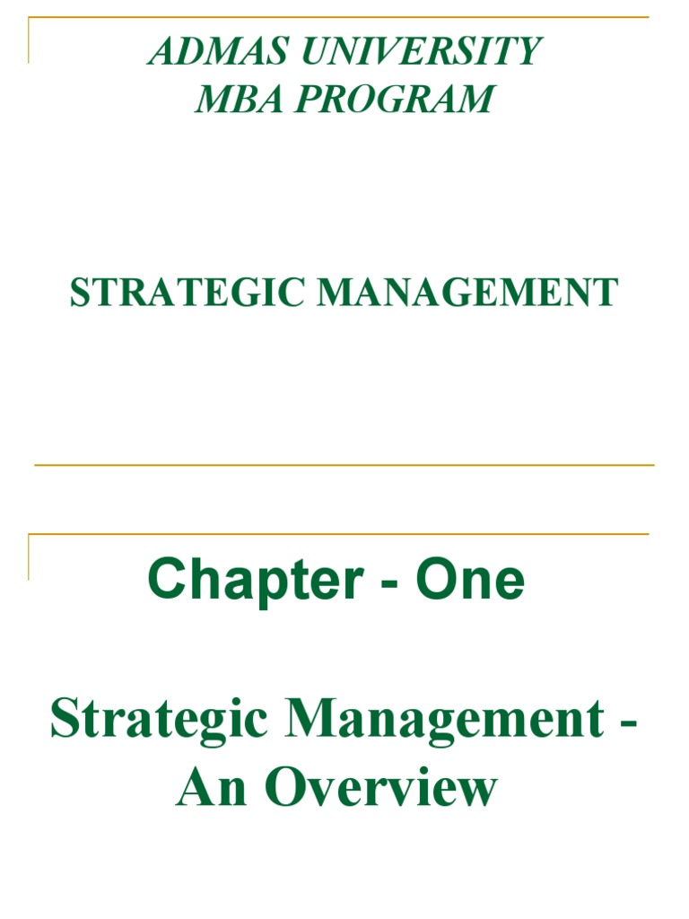 SM - 1 | PDF | Strategic Management | Strategic Planning