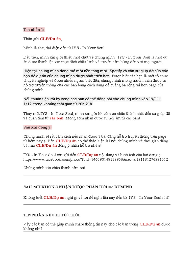 (PR) Script Xin HTTT | PDF