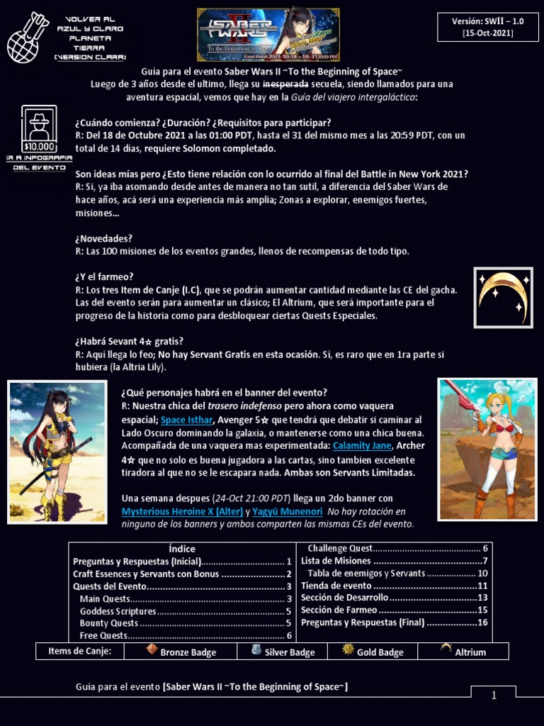 Saber Wars II To The Beginning of Space | PDF