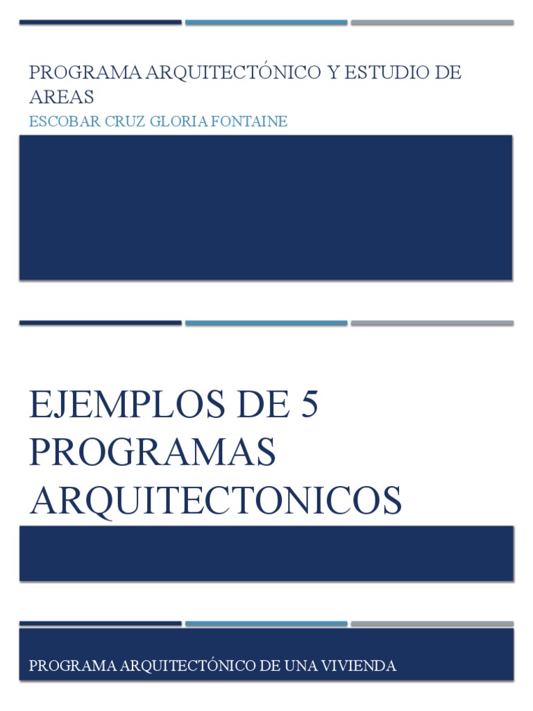Programa arquitectónico y estudio de áreas: Una guía para definir los ...