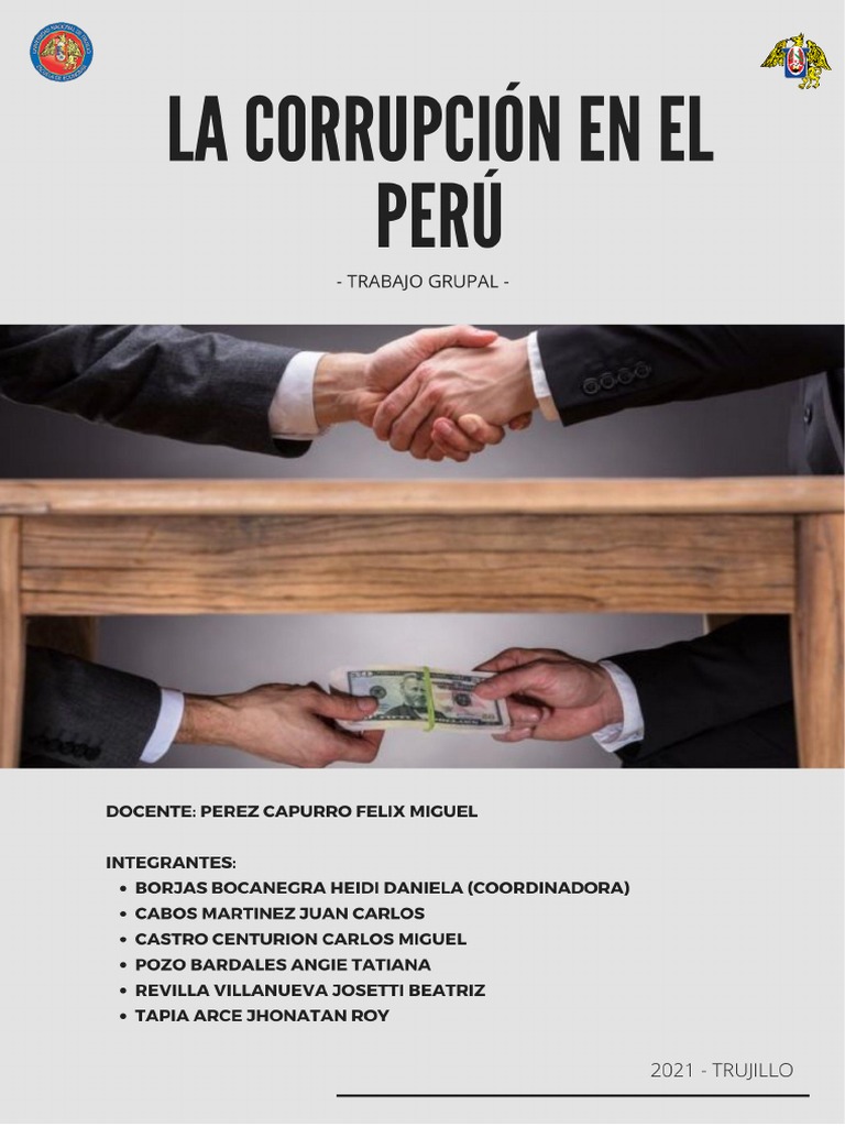 Corrupción en el Perú: Causas y Soluciones | PDF | Corrupción política ...