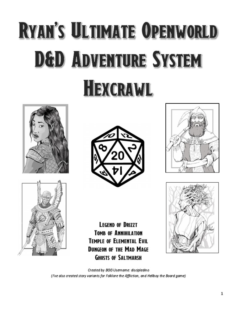 Ryans Ultimate Openworld DND Adventure System Games Hexcrawl FINAL FORM ...