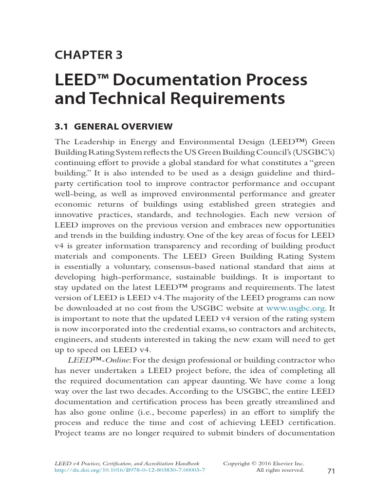 Chapter 3 LEED Documentation Proce 2016 LEED v4 Practices Certification | PDF | Ventilation ...