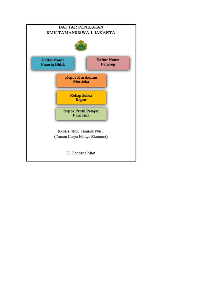 Nilai Raport PKK Kelas Xi Pfi | PDF