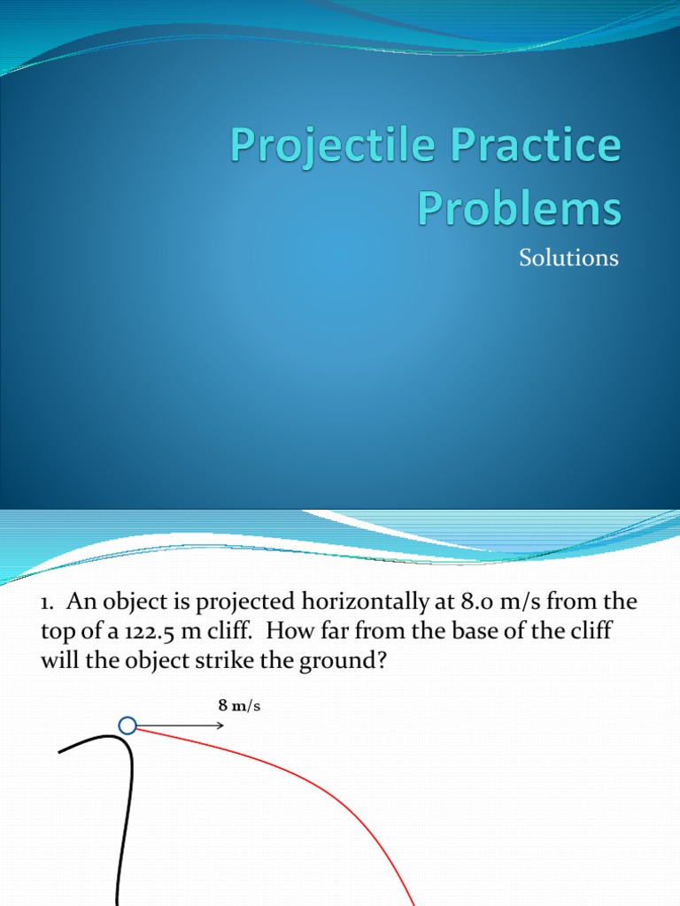 Physics Projectile Problems | PDF | Velocity | Angle