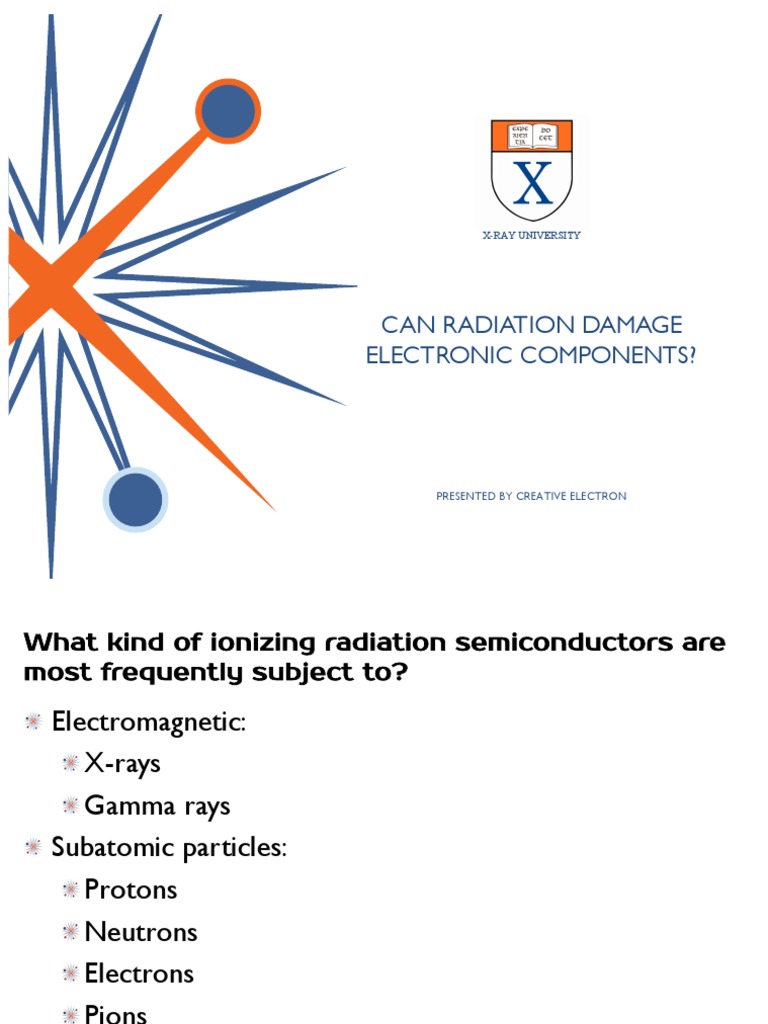 Can Radiation Damage Electronic Components | PDF | Ionizing Radiation ...
