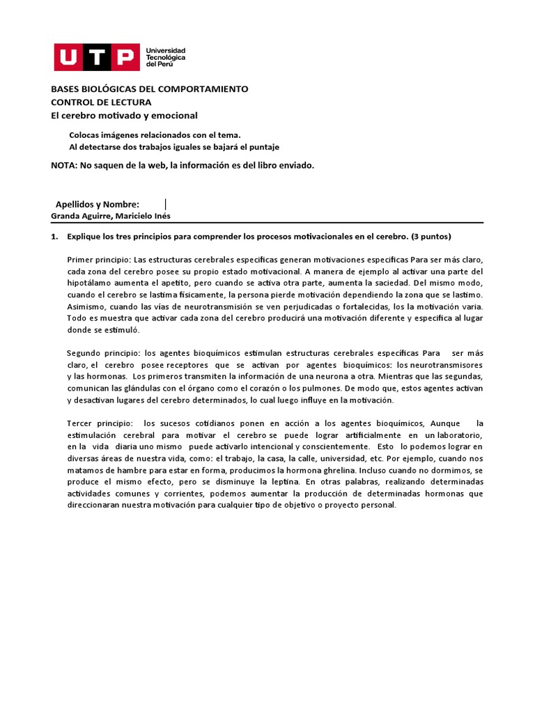 S14.s1 Control de Lectura - CL | PDF