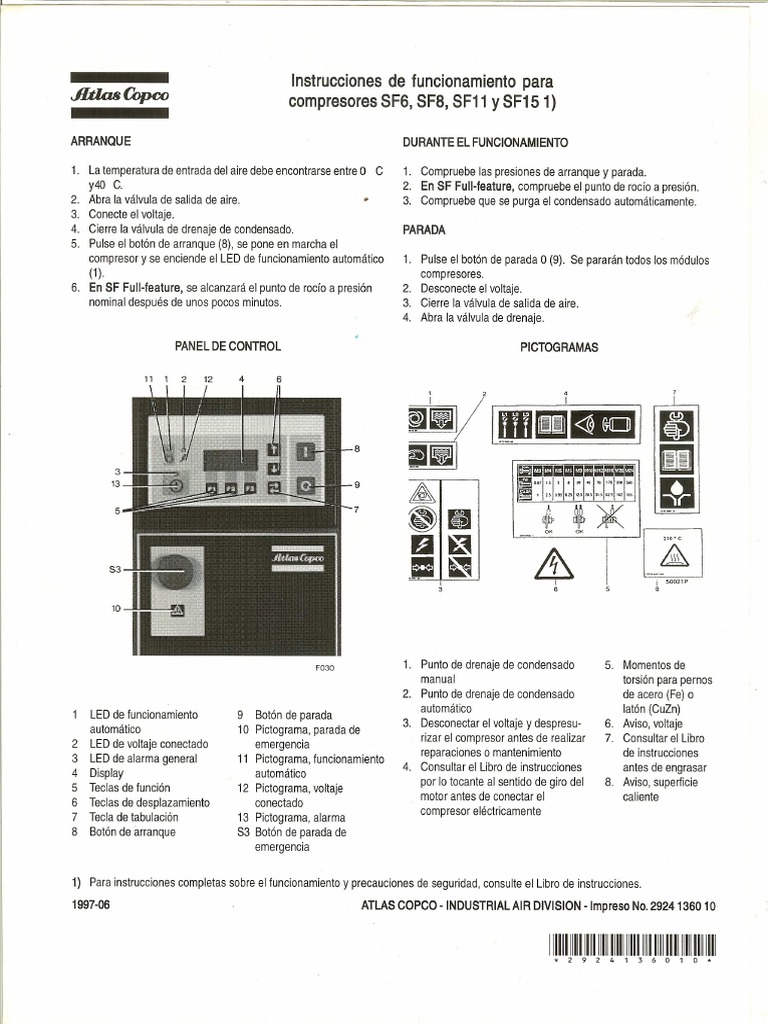 Atlas Copco COMPRESOR de Aire | PDF