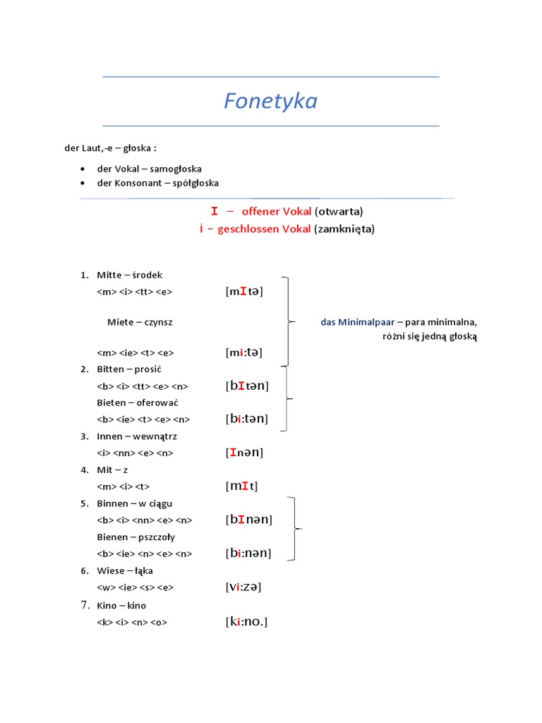 FONETYKA | PDF