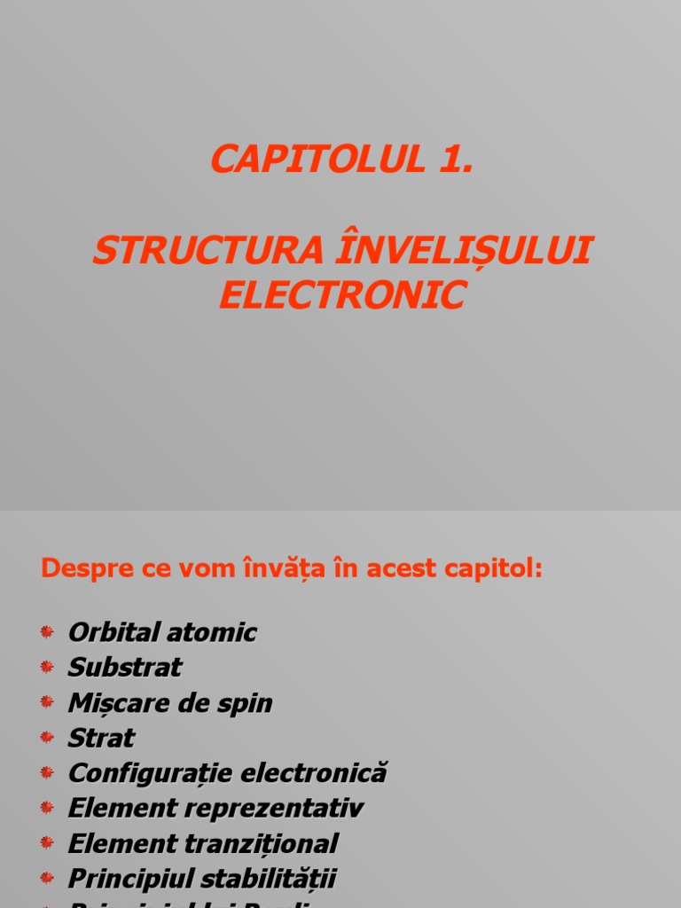 Structura Invelisului Electronic | PDF