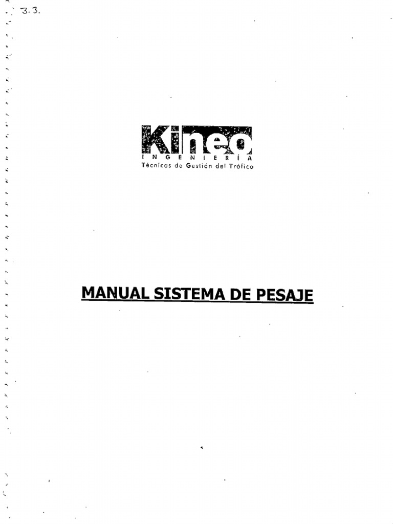 Manual Sistema Pesaje | PDF Manual Sistema Pesaje | PDF