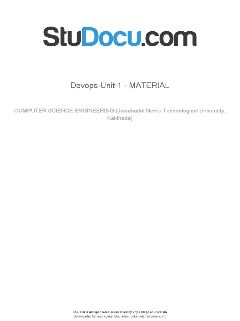 Devops Unit 1 Material | PDF | Software Development Process | Agile Software Development