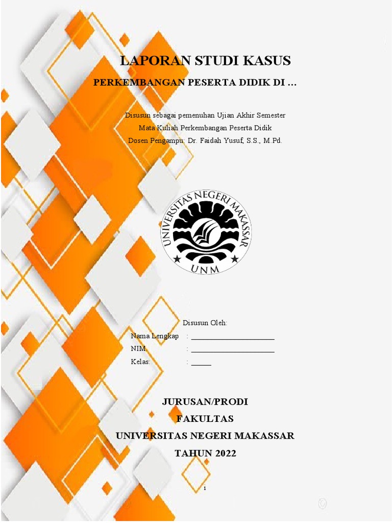 Format LAPORAN STUDI KASUS | PDF