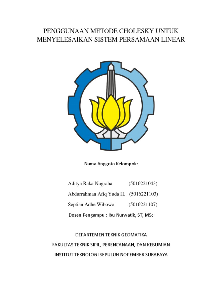 Metode Cholesky untuk SPL | PDF