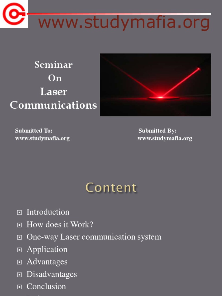 Laser Communications | PDF | Detector (Radio) | Laser