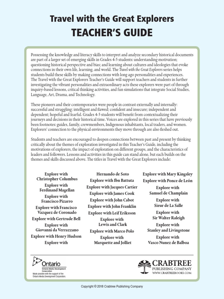 Explore With Ferdinand Magellan - Teacher's Guide - 23209 | PDF ...