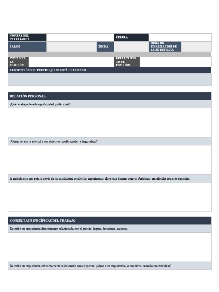IC Interview Guide 27215 WORD ES | PDF